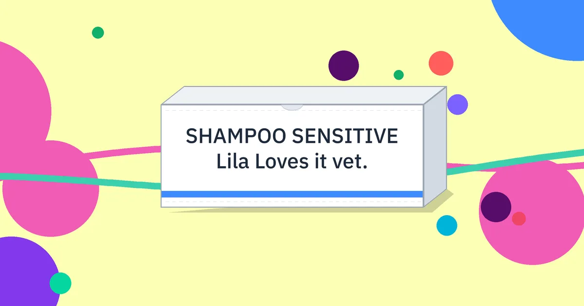 Symbolbild: Packung mit der Aufschrift SHAMPOO SENSITIVE Lila Loves it vet. (PZN 11690284) – Verfügbarkeit und Bezug in Apotheken in Frankfurt am Main