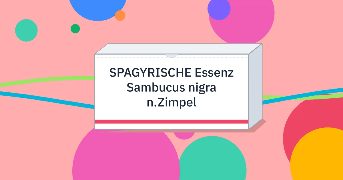 Symbolbild: Packung mit der Aufschrift SPAGYRISCHE Essenz Sambucus nigra n.Zimpel (PZN 00917804) – Verfügbarkeit und Bezug in Apotheken in Frankfurt am Main