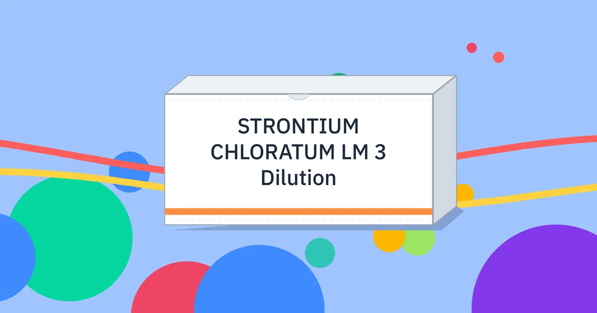 Symbolbild: Packung mit der Aufschrift STRONTIUM CHLORATUM LM 3 Dilution (PZN 13203420) – Verfügbarkeit und Bezug in Apotheken in Frankfurt am Main
