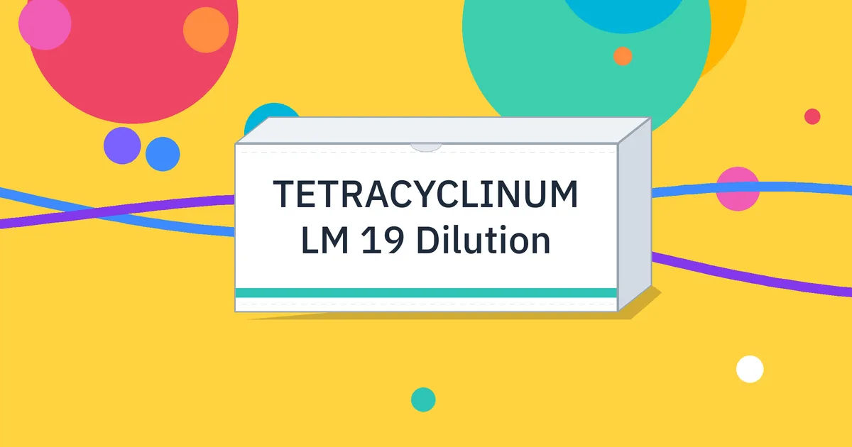 Symbolbild: Packung mit der Aufschrift TETRACYCLINUM LM 19 Dilution (PZN 13689210) – Verfügbarkeit und Bezug in Apotheken in Frankfurt am Main