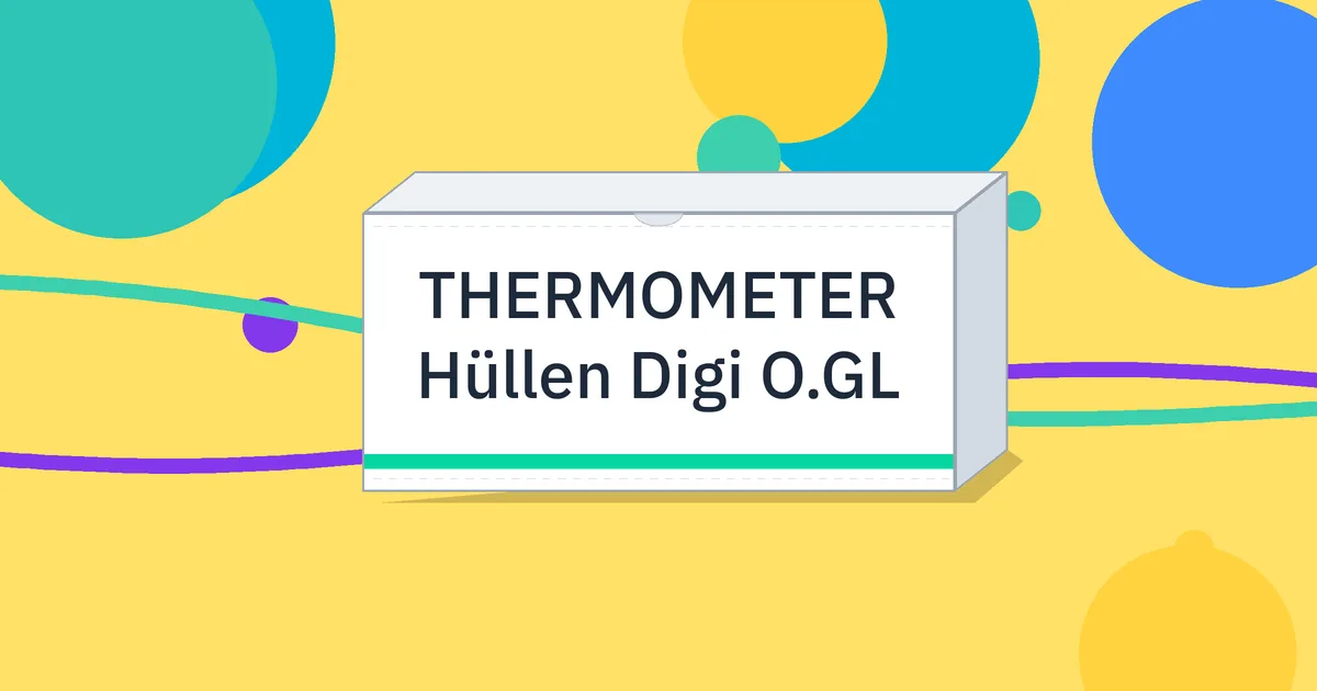 Symbolbild: Packung mit der Aufschrift THERMOMETER Hüllen Digi O.GL (PZN 07107416) – Verfügbarkeit und Bezug in Apotheken in Frankfurt am Main