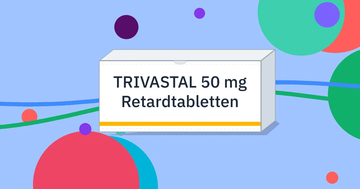 Symbolbild: Packung mit der Aufschrift TRIVASTAL 50 mg Retardtabletten (PZN 10071449) – Verfügbarkeit und Bezug in Apotheken in Frankfurt am Main