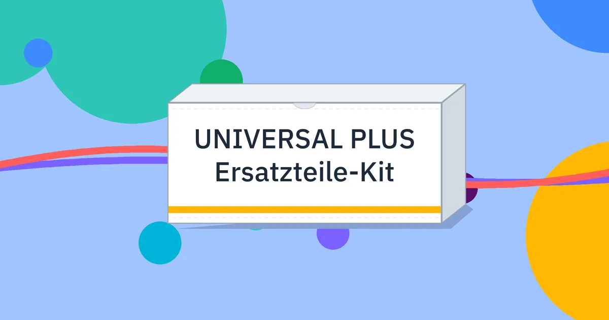Symbolbild: Packung mit der Aufschrift UNIVERSAL PLUS Ersatzteile-Kit (PZN 12452150) – Verfügbarkeit und Bezug in Apotheken in Frankfurt am Main