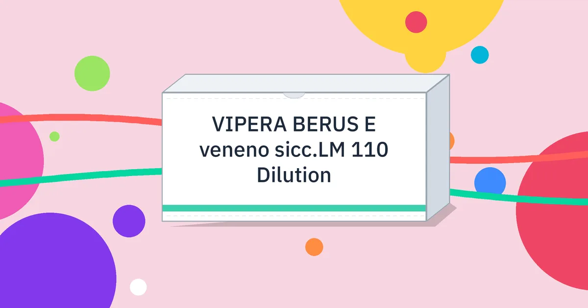 Symbolbild: Packung mit der Aufschrift VIPERA BERUS E veneno sicc.LM 110 Dilution (PZN 13277571) – Verfügbarkeit und Bezug in Apotheken in Frankfurt am Main
