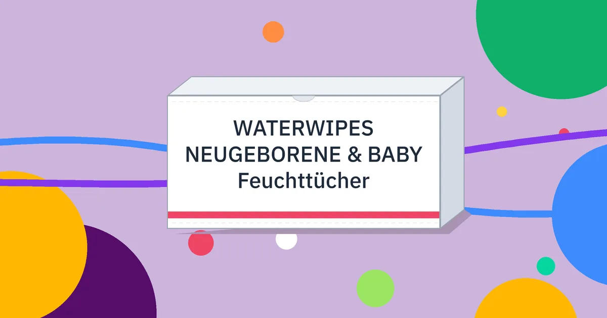 Symbolbild: Packung mit der Aufschrift WATERWIPES NEUGEBORENE & BABY Feuchttücher (PZN 20059136) – Verfügbarkeit und Bezug in Apotheken in Frankfurt am Main