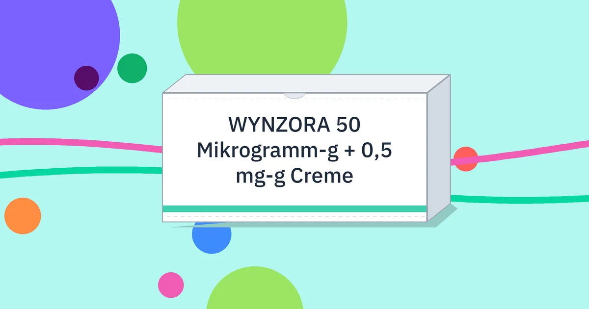 Symbolbild: Packung mit der Aufschrift WYNZORA 50 Mikrogramm-g + 0,5 mg-g Creme (PZN 19106534) – Verfügbarkeit und Bezug in Apotheken in Frankfurt am Main
