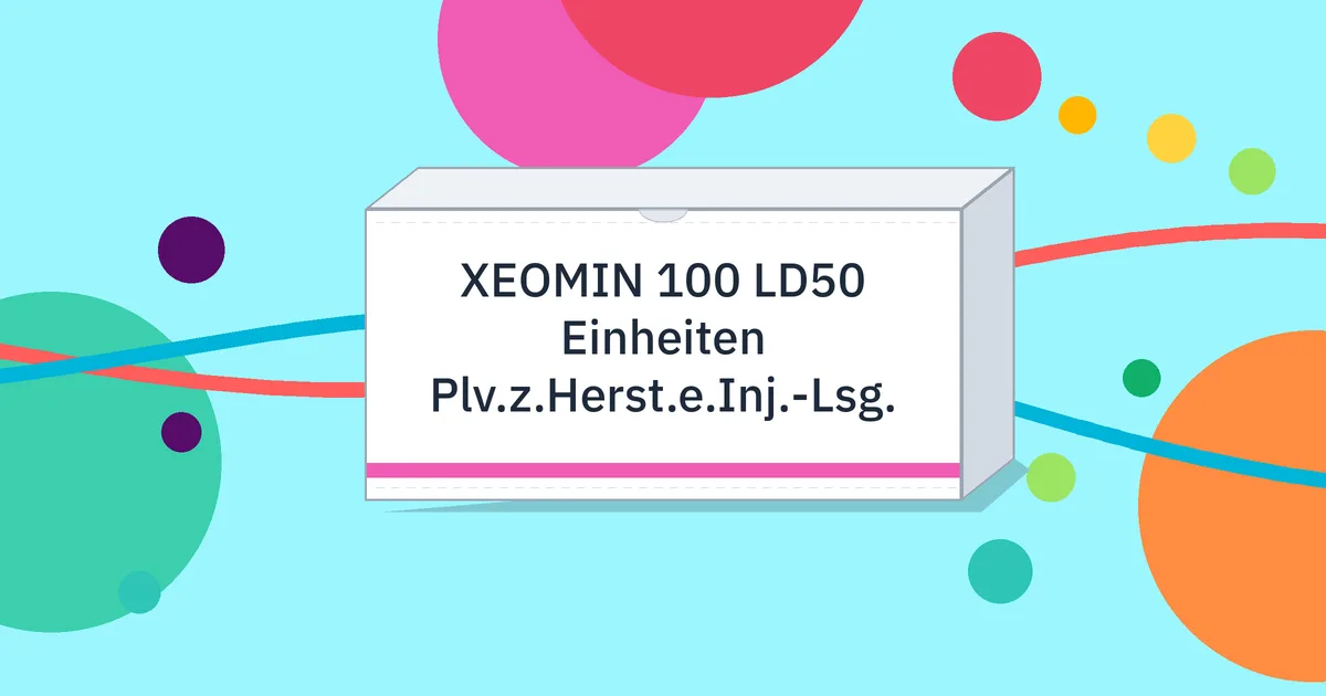 Symbolbild: Packung mit der Aufschrift XEOMIN 100 LD50 Einheiten Plv.z.Herst.e.Inj.-Lsg. (PZN 18664752) – Verfügbarkeit und Bezug in Apotheken in Frankfurt am Main