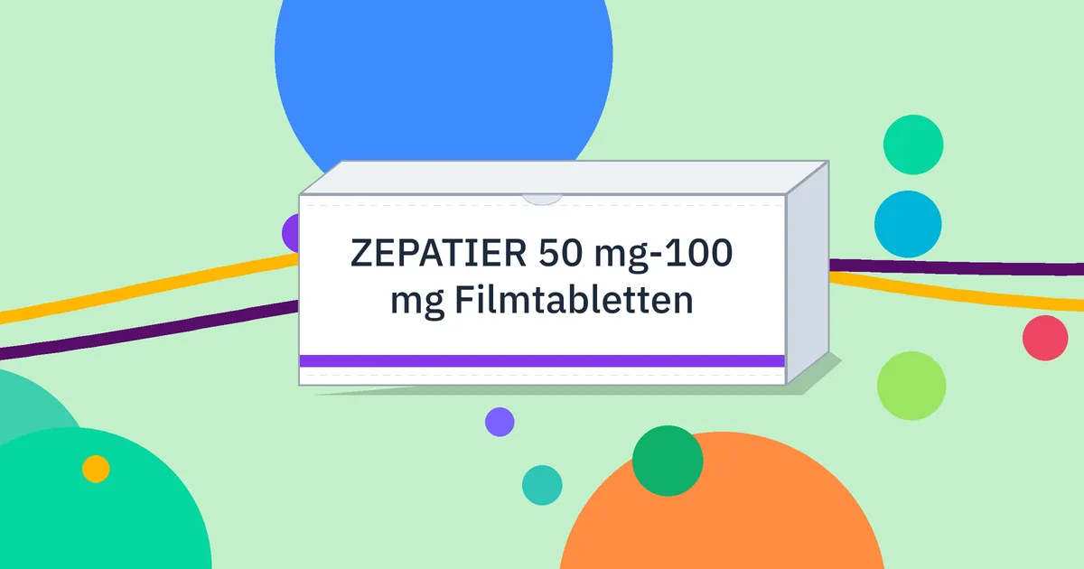 Symbolbild: Packung mit der Aufschrift ZEPATIER 50 mg-100 mg Filmtabletten (PZN 17940428) – Verfügbarkeit und Bezug in Apotheken in Frankfurt am Main