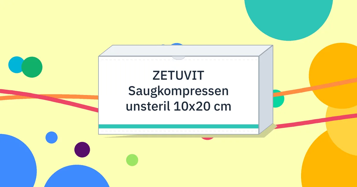 Symbolbild: Packung mit der Aufschrift ZETUVIT Saugkompressen unsteril 10x20 cm (PZN 04040887) – Verfügbarkeit und Bezug in Apotheken in Frankfurt am Main