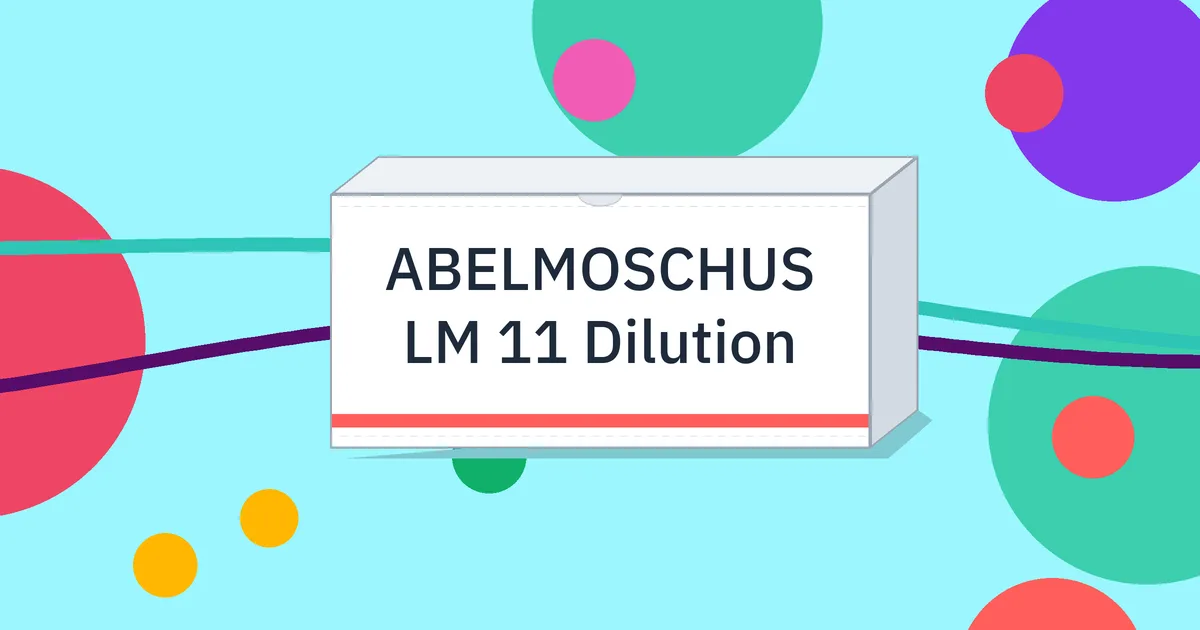 Symbolbild: Packung mit der Aufschrift ABELMOSCHUS LM 11 Dilution (PZN 12750189) – Verfügbarkeit und Bezug in Apotheken in Frankfurt am Main