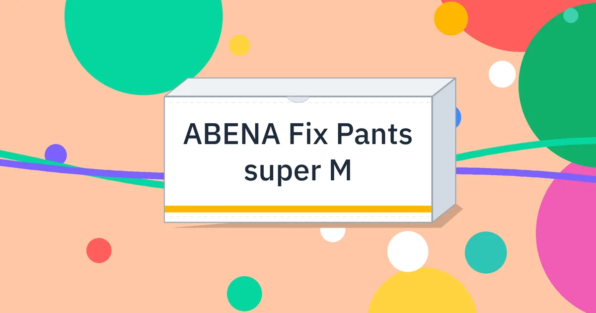 Symbolbild: Packung mit der Aufschrift ABENA Fix Pants super M (PZN 18161672) – Verfügbarkeit und Bezug in Apotheken in Frankfurt am Main