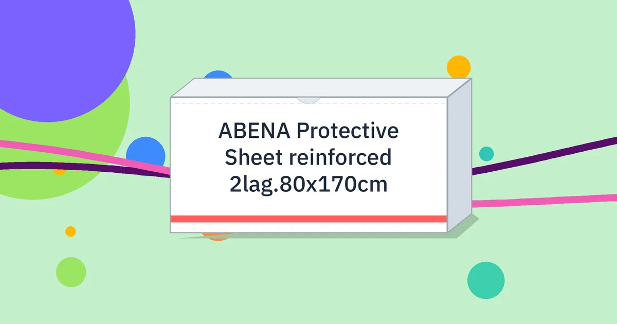 Symbolbild: Packung mit der Aufschrift ABENA Protective Sheet reinforced 2lag.80x170cm (PZN 18746237) – Verfügbarkeit und Bezug in Apotheken in Frankfurt am Main