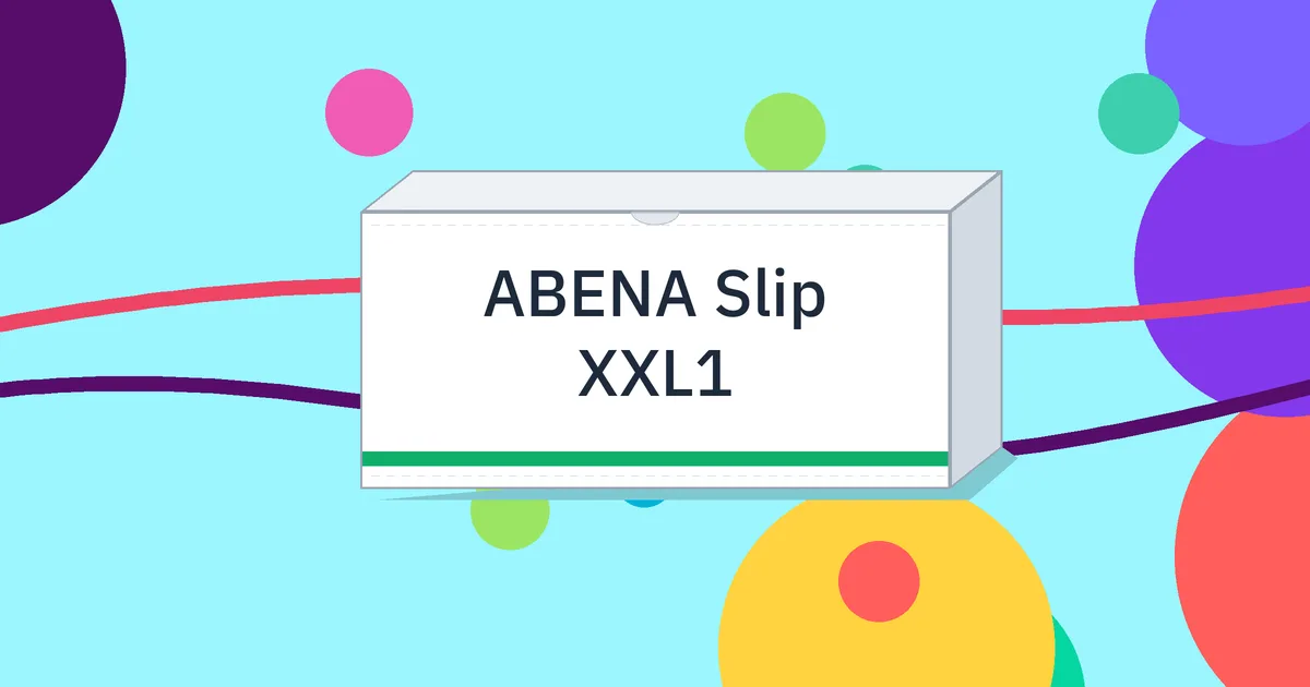 Symbolbild: Packung mit der Aufschrift ABENA Slip XXL1 (PZN 17511489) – Verfügbarkeit und Bezug in Apotheken in Frankfurt am Main