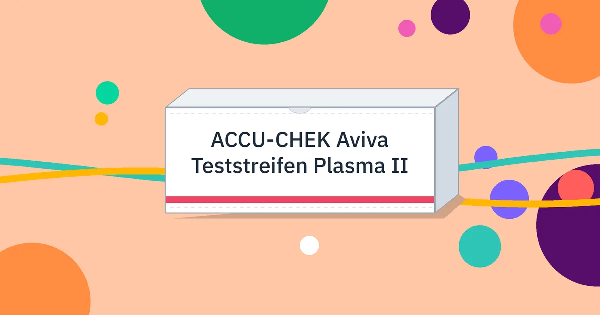 Symbolbild: Packung mit der Aufschrift ACCU-CHEK Aviva Teststreifen Plasma II (PZN 13598967) – Verfügbarkeit und Bezug in Apotheken in Frankfurt am Main