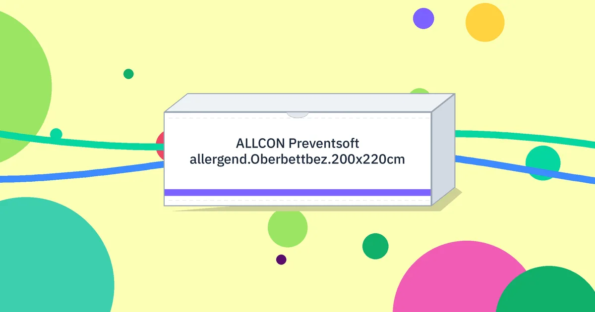 Symbolbild: Packung mit der Aufschrift ALLCON Preventsoft allergend.Oberbettbez.200x220cm (PZN 12445612) – Verfügbarkeit und Bezug in Apotheken in Frankfurt am Main
