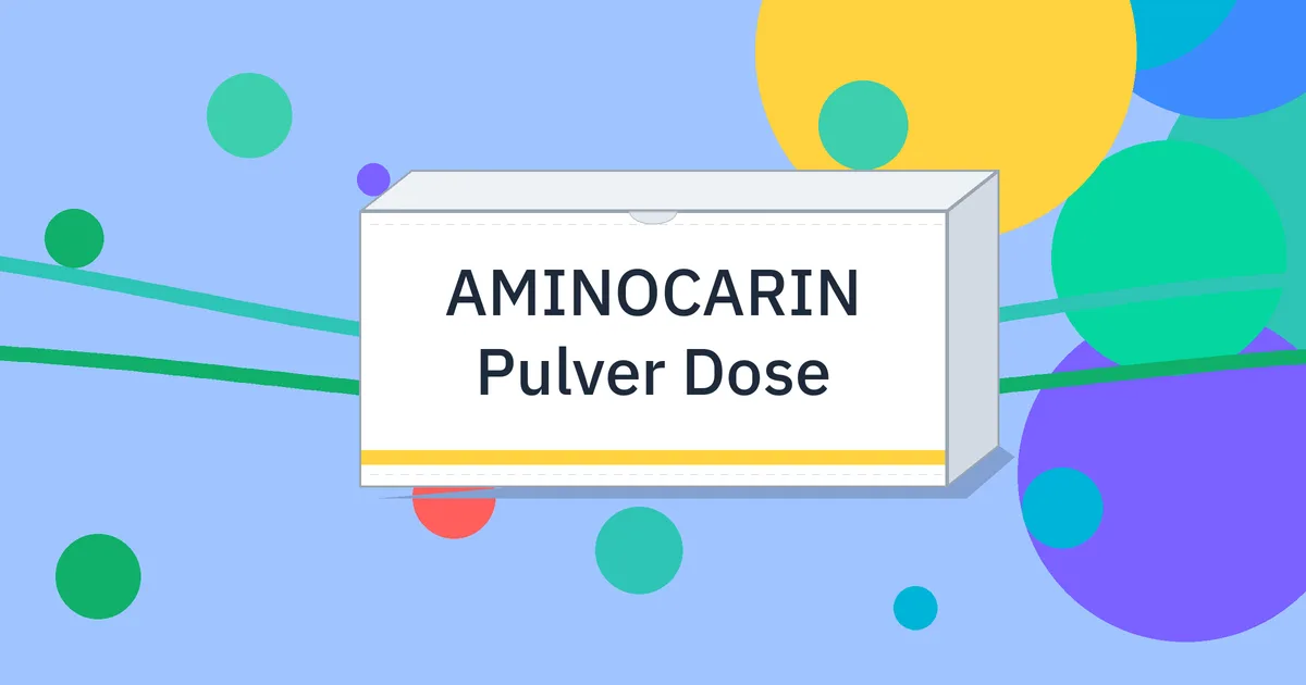 Symbolbild: Packung mit der Aufschrift AMINOCARIN Pulver Dose (PZN 04823997) – Verfügbarkeit und Bezug in Apotheken in Frankfurt am Main
