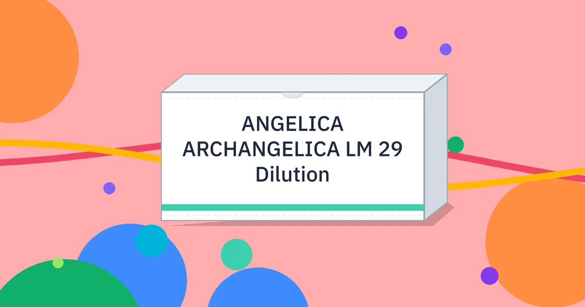 Symbolbild: Packung mit der Aufschrift ANGELICA ARCHANGELICA LM 29 Dilution (PZN 13368167) – Verfügbarkeit und Bezug in Apotheken in Frankfurt am Main