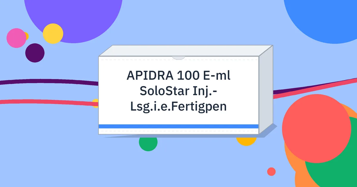 Symbolbild: Packung mit der Aufschrift APIDRA 100 E-ml SoloStar Inj.-Lsg.i.e.Fertigpen (PZN 07773142) – Verfügbarkeit und Bezug in Apotheken in Frankfurt am Main