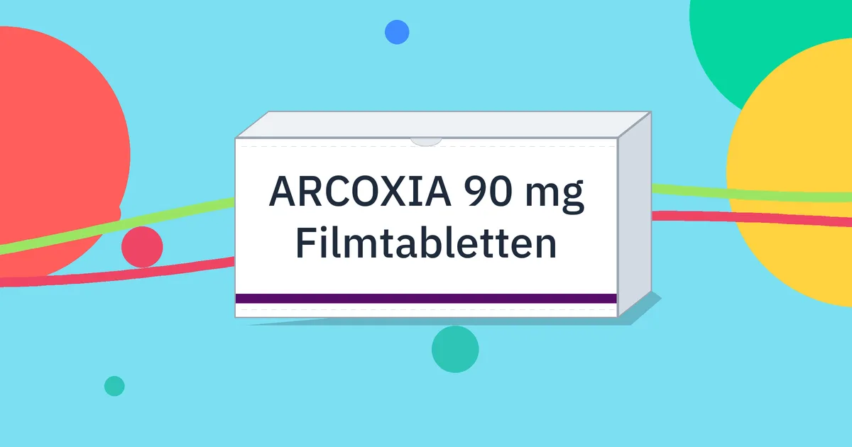 Symbolbild: Packung mit der Aufschrift ARCOXIA 90 mg Filmtabletten (PZN 10356749) – Verfügbarkeit und Bezug in Apotheken in Frankfurt am Main