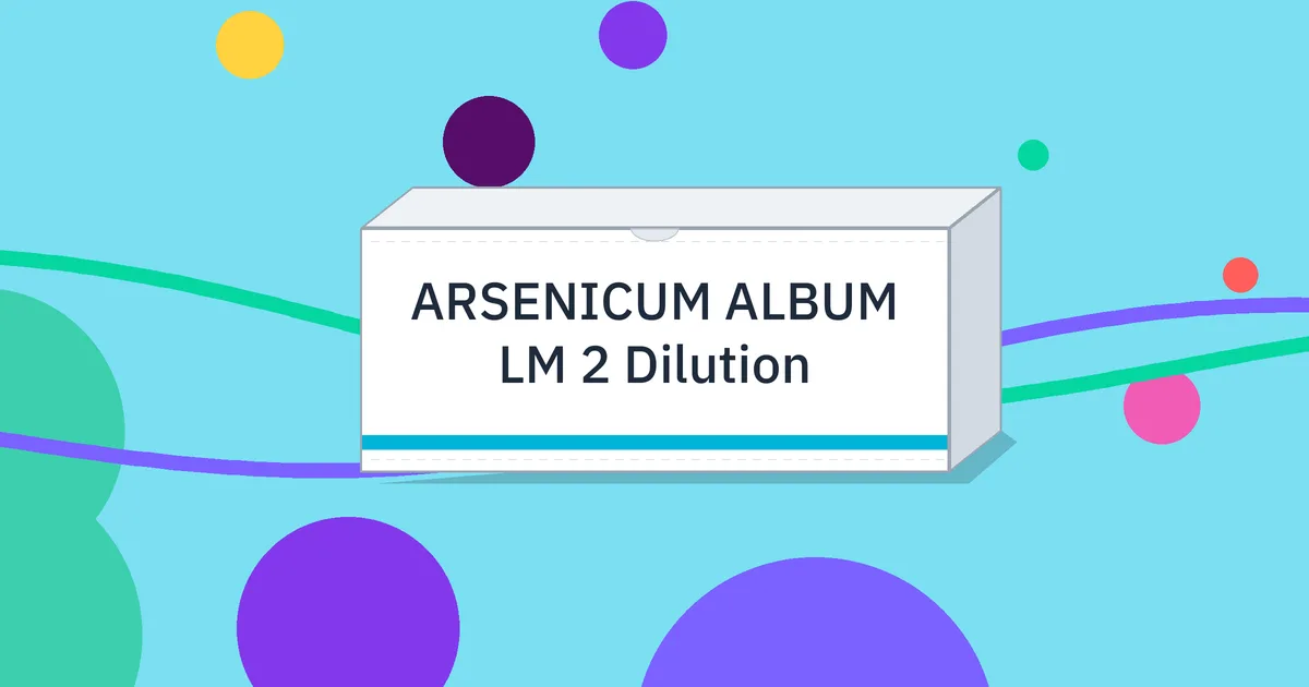 Symbolbild: Packung mit der Aufschrift ARSENICUM ALBUM LM 2 Dilution (PZN 12770772) – Verfügbarkeit und Bezug in Apotheken in Frankfurt am Main