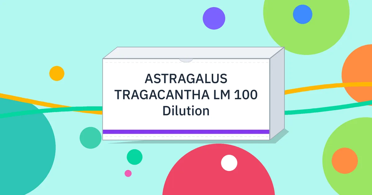 Symbolbild: Packung mit der Aufschrift ASTRAGALUS TRAGACANTHA LM 100 Dilution (PZN 13405460) – Verfügbarkeit und Bezug in Apotheken in Frankfurt am Main