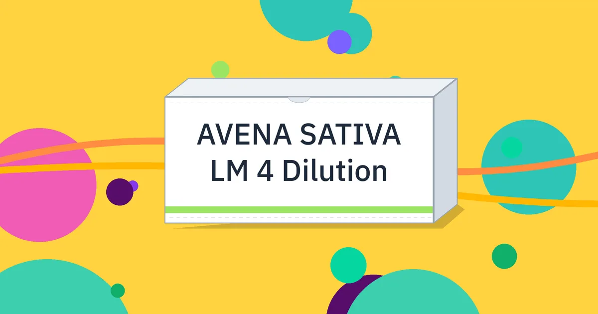 Symbolbild: Packung mit der Aufschrift AVENA SATIVA LM 4 Dilution (PZN 12786655) – Verfügbarkeit und Bezug in Apotheken in Frankfurt am Main