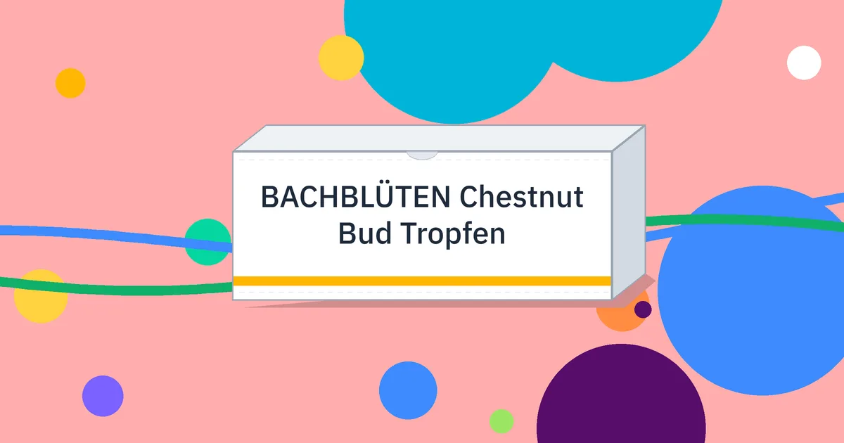 Symbolbild: Packung mit der Aufschrift BACHBLÜTEN Chestnut Bud Tropfen (PZN 10030516) – Verfügbarkeit und Bezug in Apotheken in Frankfurt am Main