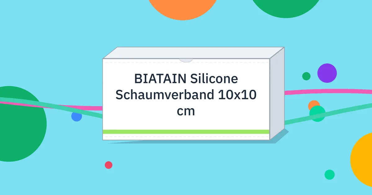 Symbolbild: Packung mit der Aufschrift BIATAIN Silicone Schaumverband 10x10 cm (PZN 19699132) – Verfügbarkeit und Bezug in Apotheken in Frankfurt am Main