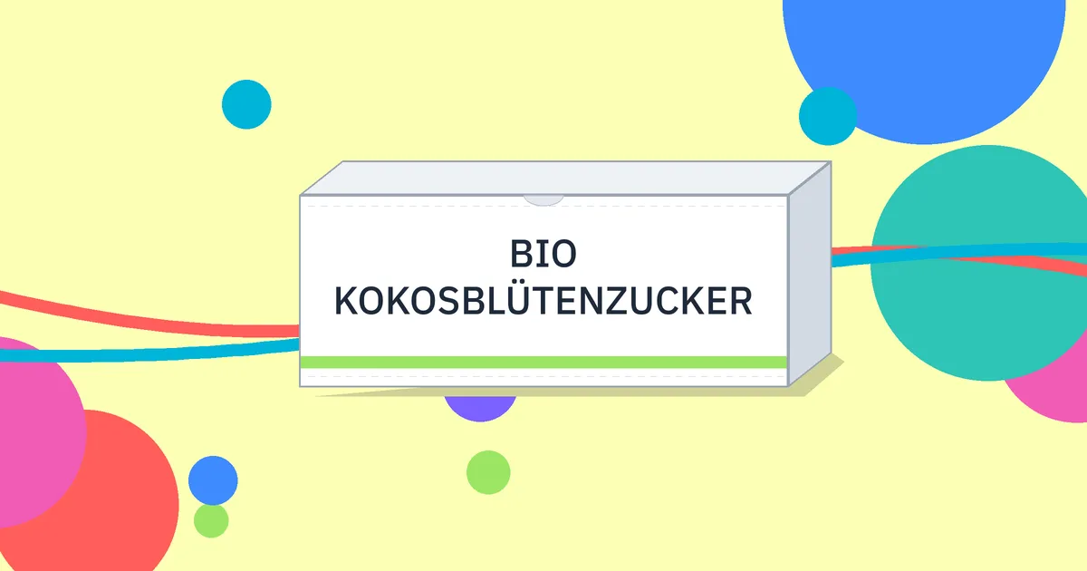 Symbolbild: Packung mit der Aufschrift BIO KOKOSBLÜTENZUCKER (PZN 11882546) – Verfügbarkeit und Bezug in Apotheken in Frankfurt am Main
