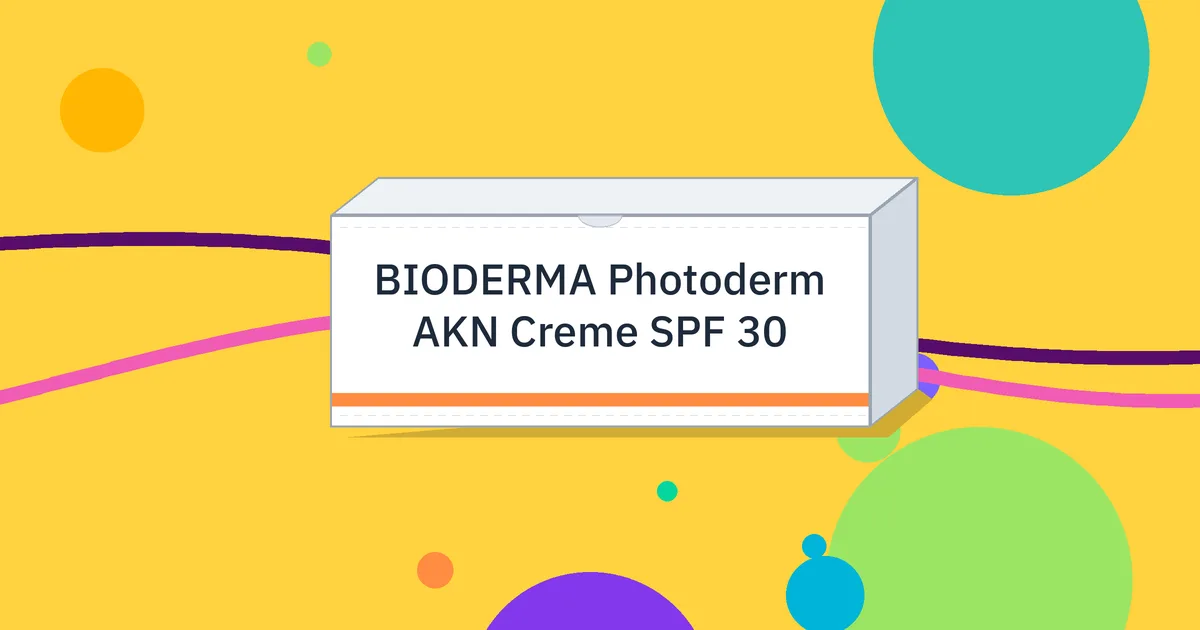 Symbolbild: Packung mit der Aufschrift BIODERMA Photoderm AKN Creme SPF 30 (PZN 17669954) – Verfügbarkeit und Bezug in Apotheken in Frankfurt am Main