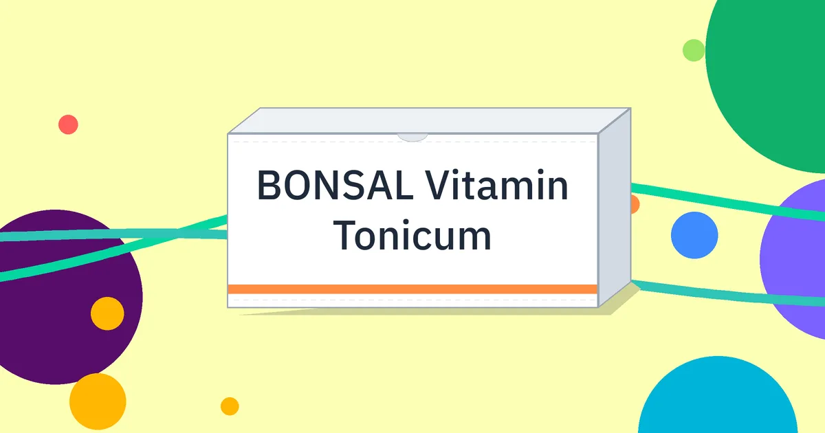 Symbolbild: Packung mit der Aufschrift BONSAL Vitamin Tonicum (PZN 01521037) – Verfügbarkeit und Bezug in Apotheken in Frankfurt am Main