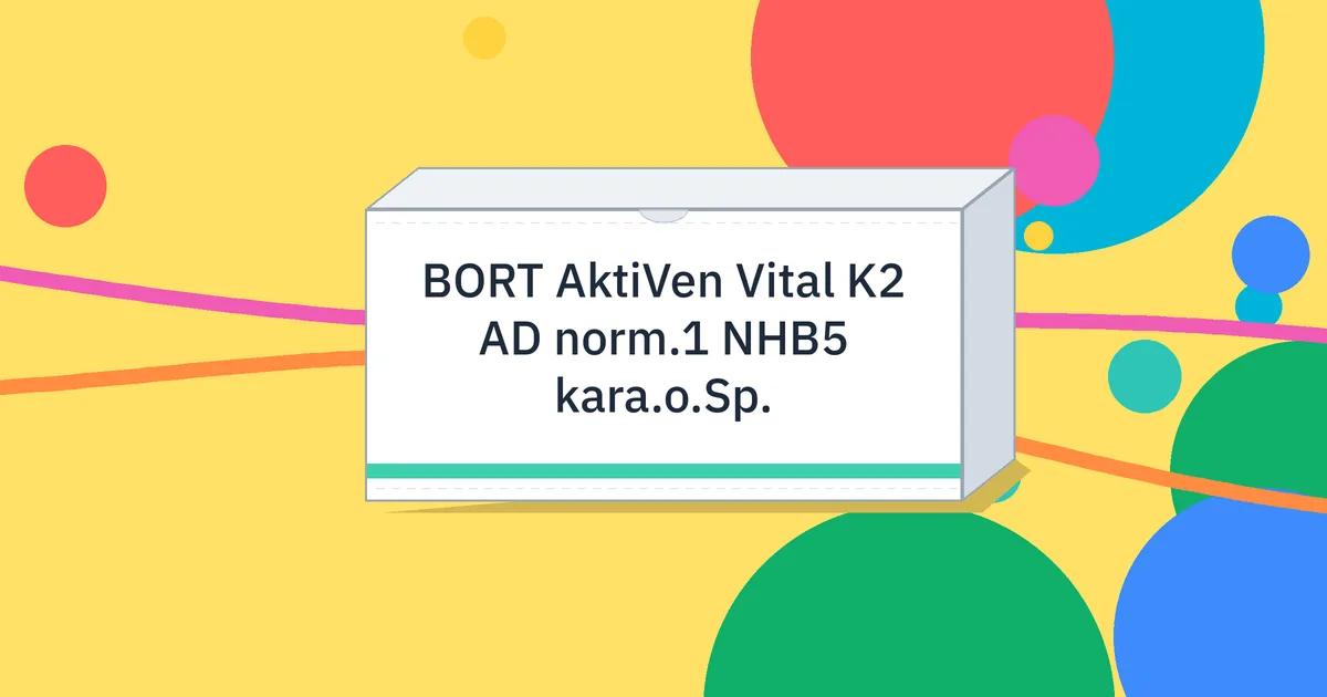 Symbolbild: Packung mit der Aufschrift BORT AktiVen Vital K2 AD norm.1 NHB5 kara.o.Sp. (PZN 17492734) – Verfügbarkeit und Bezug in Apotheken in Frankfurt am Main