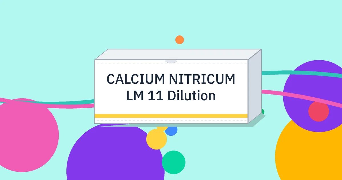 Symbolbild: Packung mit der Aufschrift CALCIUM NITRICUM LM 11 Dilution (PZN 13409736) – Verfügbarkeit und Bezug in Apotheken in Frankfurt am Main
