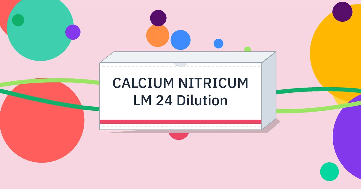 Symbolbild: Packung mit der Aufschrift CALCIUM NITRICUM LM 24 Dilution (PZN 13409860) – Verfügbarkeit und Bezug in Apotheken in Frankfurt am Main