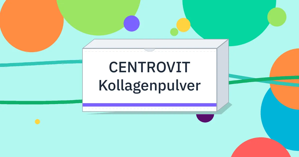 Symbolbild: Packung mit der Aufschrift CENTROVIT Kollagenpulver (PZN 18825327) – Verfügbarkeit und Bezug in Apotheken in Frankfurt am Main