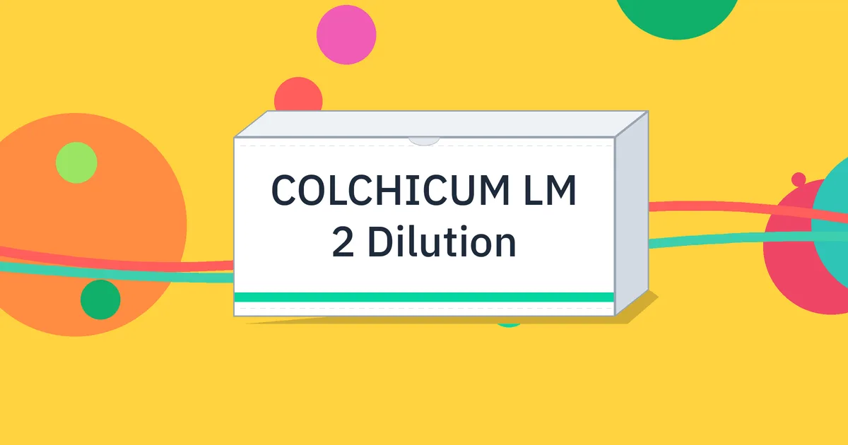 Symbolbild: Packung mit der Aufschrift COLCHICUM LM 2 Dilution (PZN 12832119) – Verfügbarkeit und Bezug in Apotheken in Frankfurt am Main