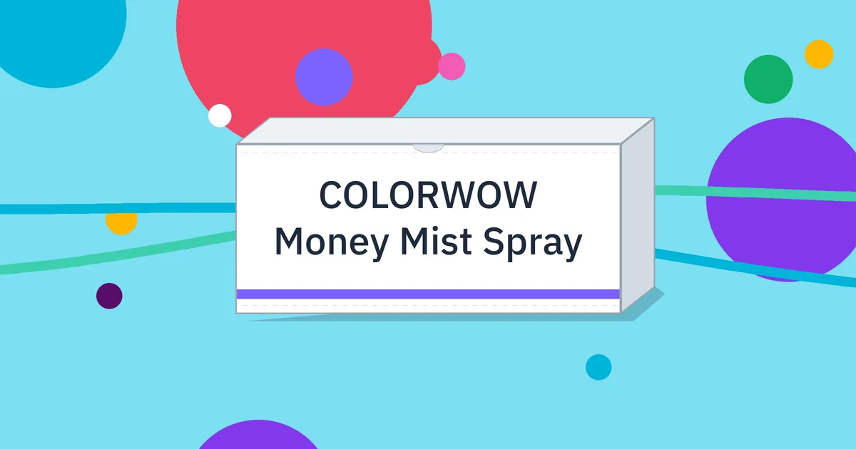 Symbolbild: Packung mit der Aufschrift COLORWOW Money Mist Spray (PZN 20159487) – Verfügbarkeit und Bezug in Apotheken in Frankfurt am Main