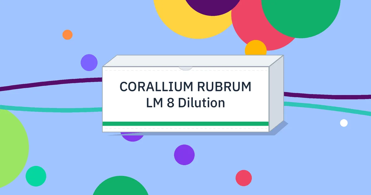 Symbolbild: Packung mit der Aufschrift CORALLIUM RUBRUM LM 8 Dilution (PZN 12833952) – Verfügbarkeit und Bezug in Apotheken in Frankfurt am Main