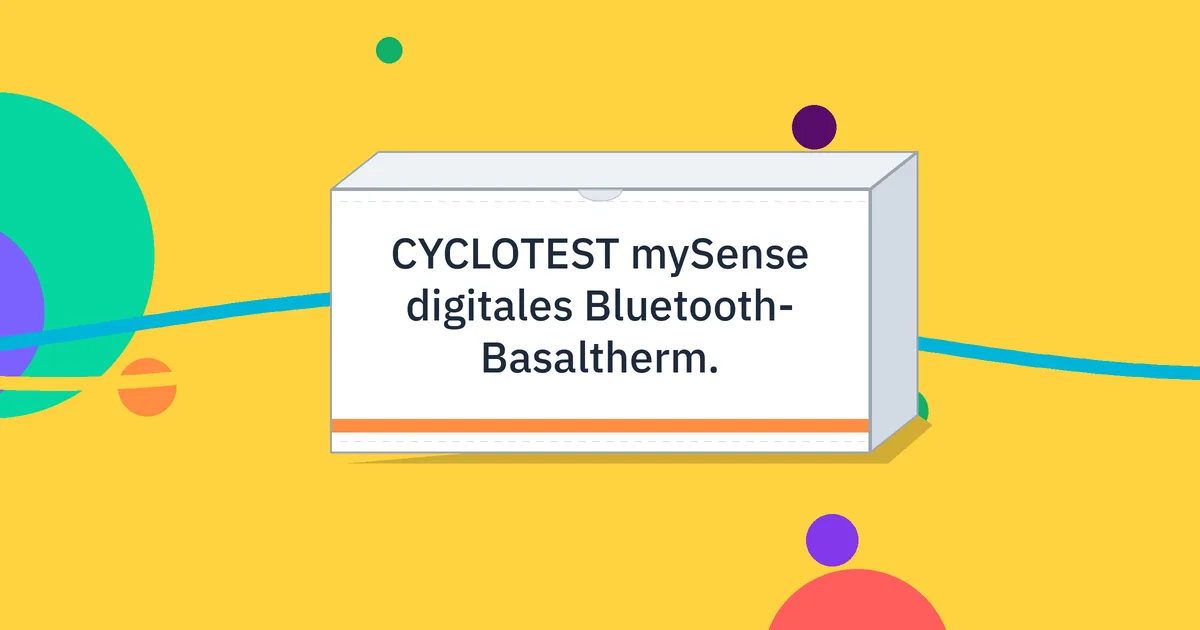 Symbolbild: Packung mit der Aufschrift CYCLOTEST mySense digitales Bluetooth-Basaltherm. (PZN 14886326) – Verfügbarkeit und Bezug in Apotheken in Frankfurt am Main
