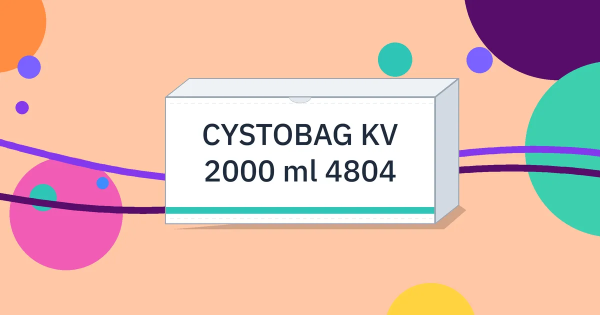 Symbolbild: Packung mit der Aufschrift CYSTOBAG KV 2000 ml 4804 (PZN 01578988) – Verfügbarkeit und Bezug in Apotheken in Frankfurt am Main