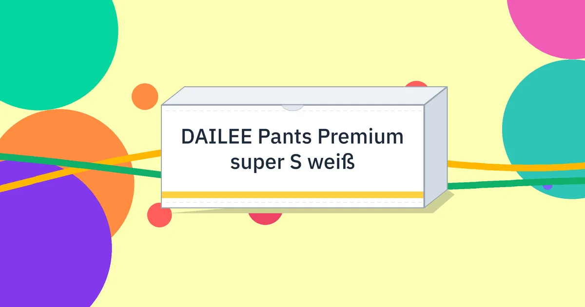 Symbolbild: Packung mit der Aufschrift DAILEE Pants Premium super S weiß (PZN 18114543) – Verfügbarkeit und Bezug in Apotheken in Frankfurt am Main