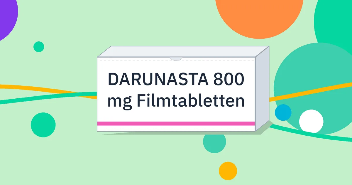 Symbolbild: Packung mit der Aufschrift DARUNASTA 800 mg Filmtabletten (PZN 15248740) – Verfügbarkeit und Bezug in Apotheken in Frankfurt am Main