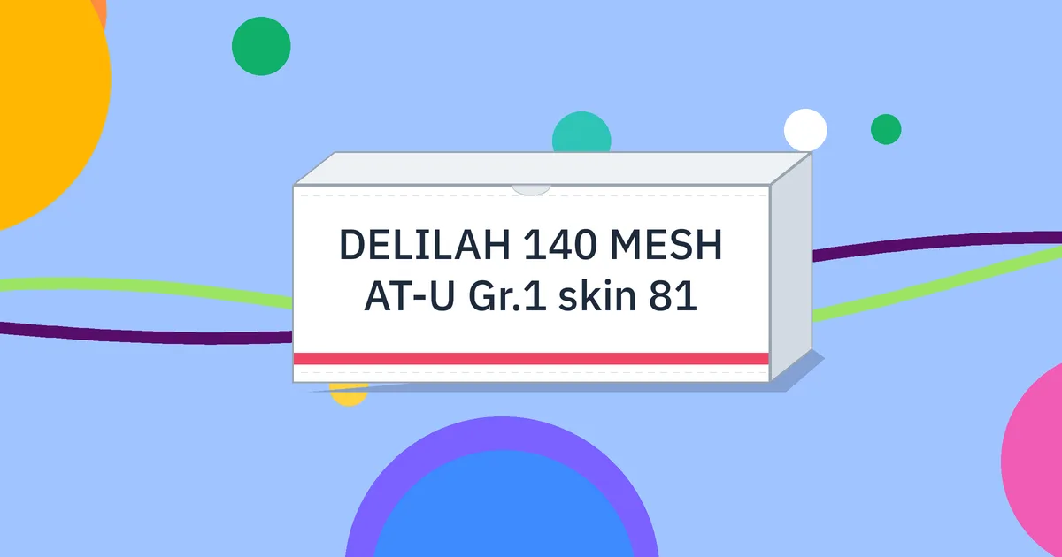 Symbolbild: Packung mit der Aufschrift DELILAH 140 MESH AT-U Gr.1 skin 81 (PZN 13850622) – Verfügbarkeit und Bezug in Apotheken in Frankfurt am Main