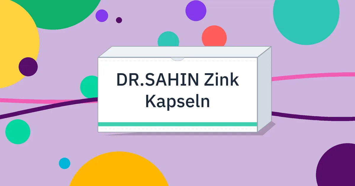 Symbolbild: Packung mit der Aufschrift DR.SAHIN Zink Kapseln (PZN 18061433) – Verfügbarkeit und Bezug in Apotheken in Frankfurt am Main