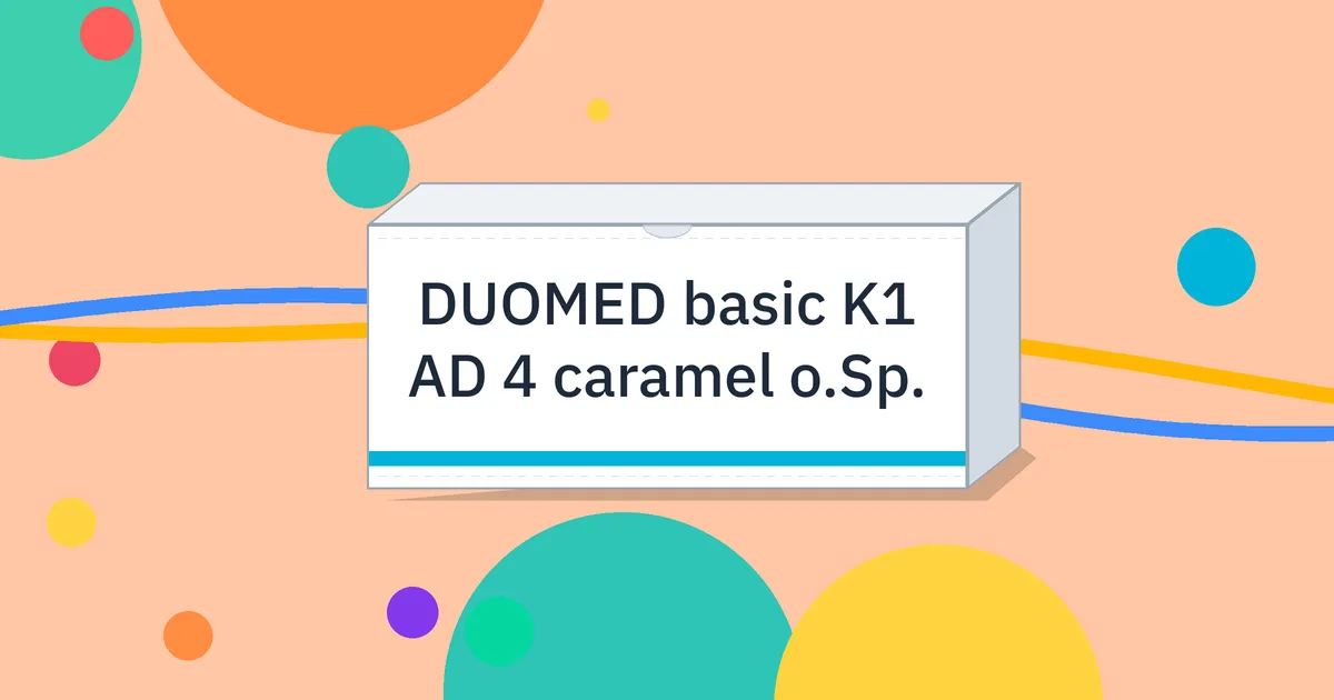 Symbolbild: Packung mit der Aufschrift DUOMED basic K1 AD 4 caramel o.Sp. (PZN 20903193) – Verfügbarkeit und Bezug in Apotheken in Frankfurt am Main