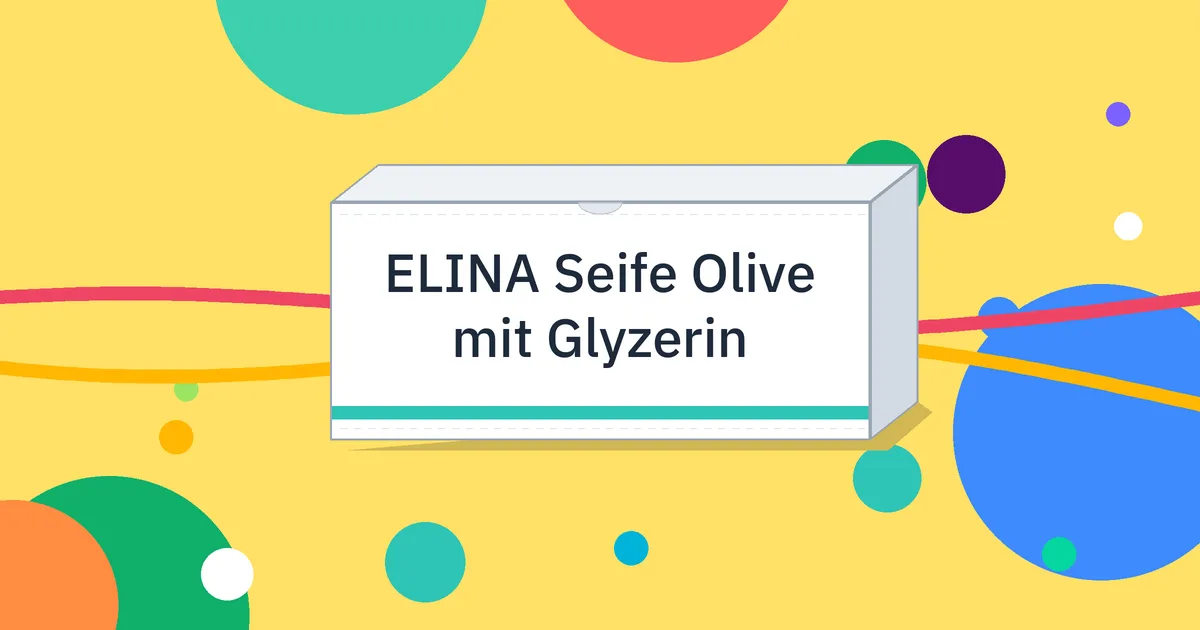 Symbolbild: Packung mit der Aufschrift ELINA Seife Olive mit Glyzerin (PZN 11728644) – Verfügbarkeit und Bezug in Apotheken in Frankfurt am Main