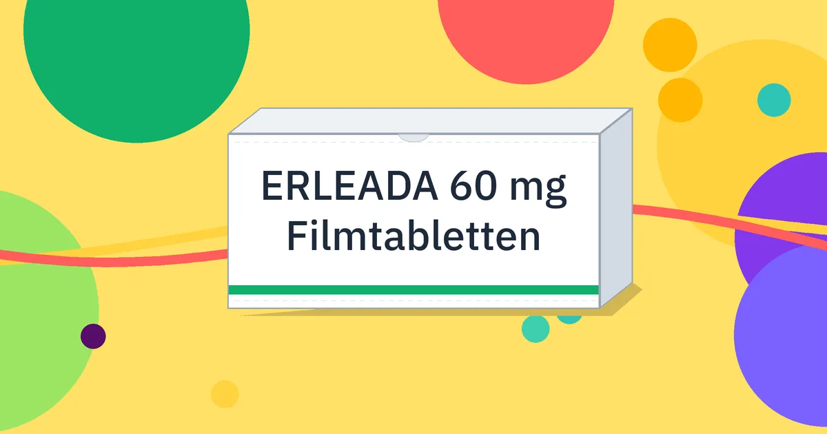 Symbolbild: Packung mit der Aufschrift ERLEADA 60 mg Filmtabletten (PZN 19300673) – Verfügbarkeit und Bezug in Apotheken in Frankfurt am Main