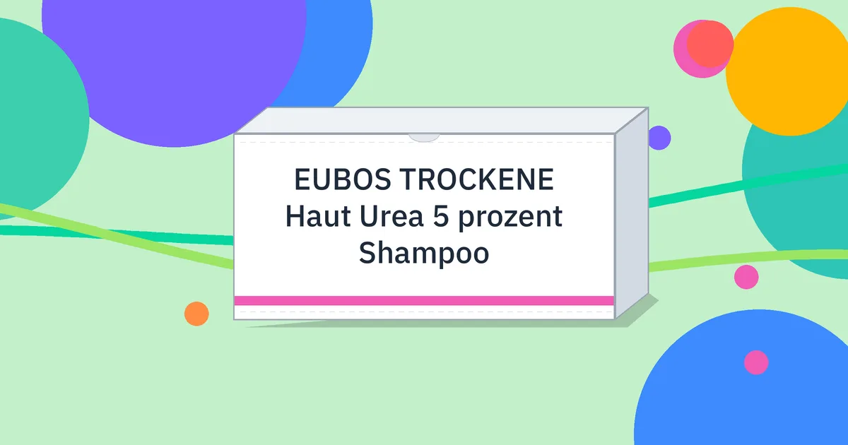 Symbolbild: Packung mit der Aufschrift EUBOS TROCKENE Haut Urea 5 prozent Shampoo (PZN 03679481) – Verfügbarkeit und Bezug in Apotheken in Frankfurt am Main