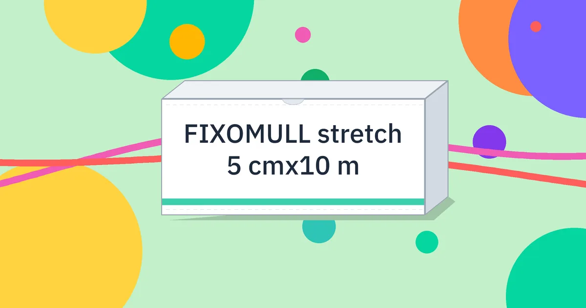 Symbolbild: Packung mit der Aufschrift FIXOMULL stretch 5 cmx10 m (PZN 17507878) – Verfügbarkeit und Bezug in Apotheken in Frankfurt am Main