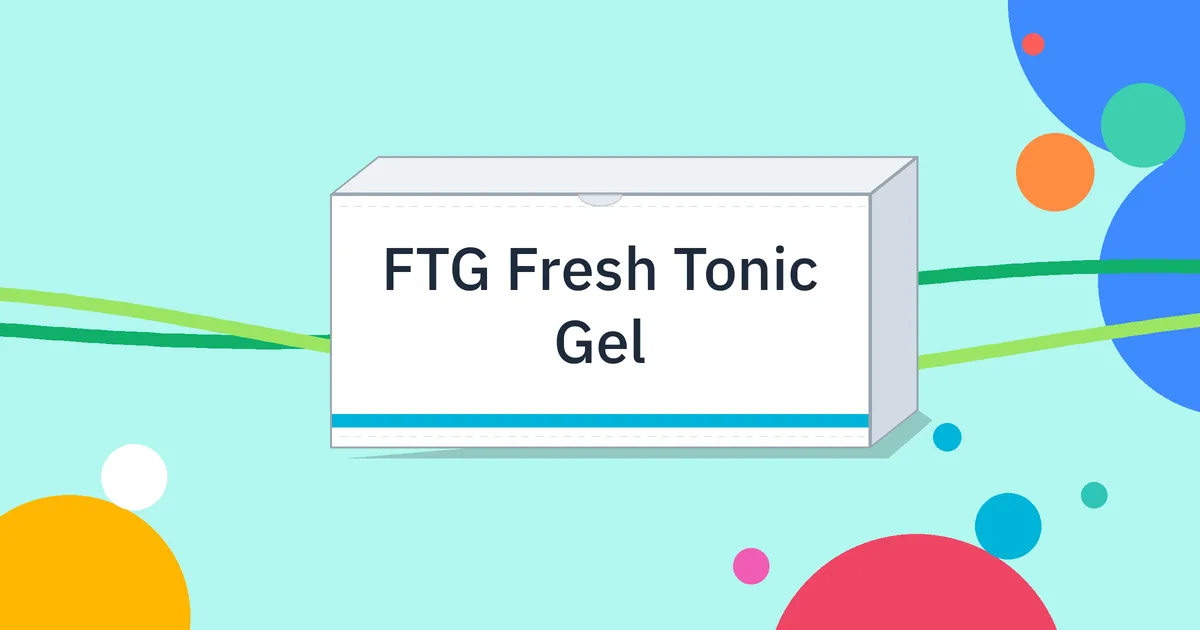 Symbolbild: Packung mit der Aufschrift FTG Fresh Tonic Gel (PZN 14400306) – Verfügbarkeit und Bezug in Apotheken in Frankfurt am Main
